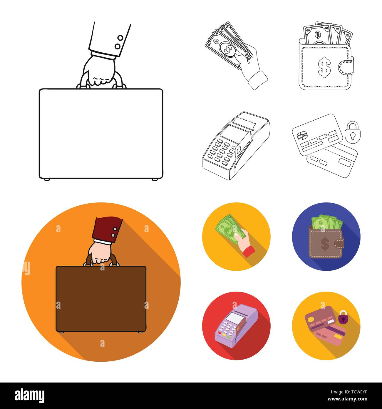 Vector design of payment and loan symbol. Set of payment and financial ...