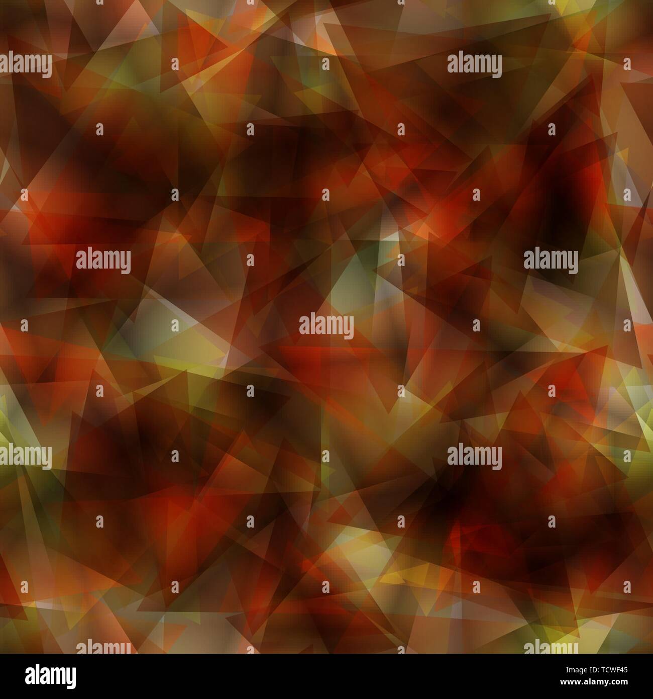 Dark orange gradient triangle mosaic template. Glitter abstract ...