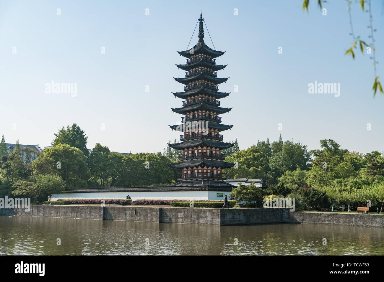 The Xing Shengsheng monastery tower built before and after Xining (1068 ...