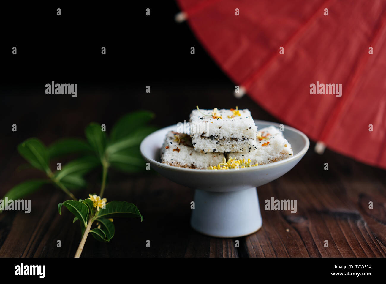 Chinese snack: osmanthus cake Stock Photo - Alamy