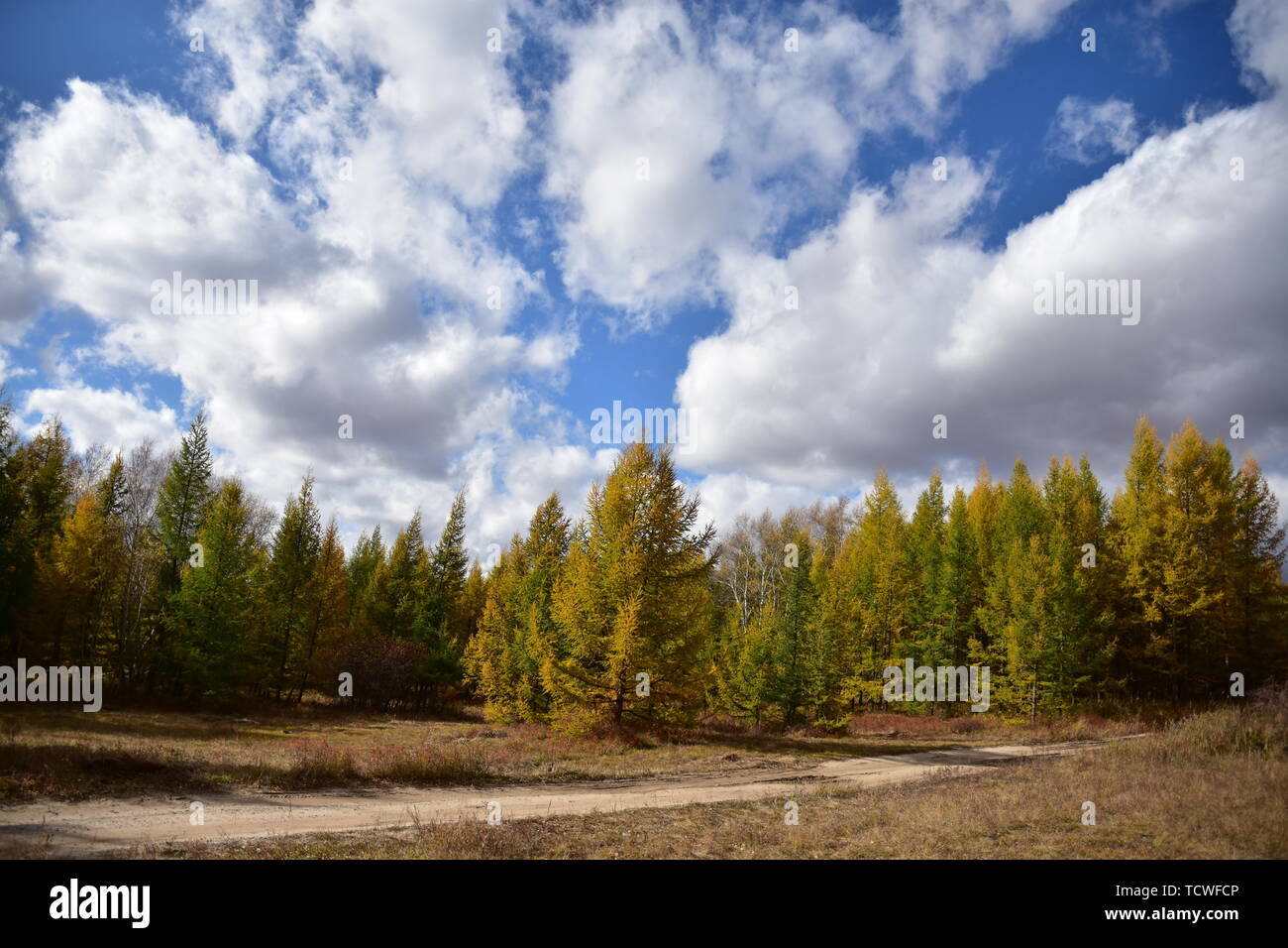 Saihan dam scenery Stock Photo - Alamy
