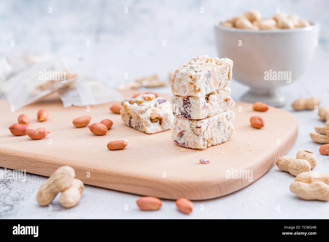 China Taiwan net red snack snowflake crisp (peanut crisp sugar Stock ...