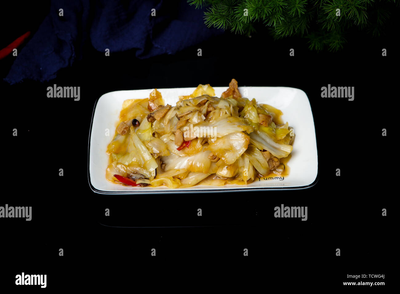 Hand torn cabbage hi-res stock photography and images - Alamy