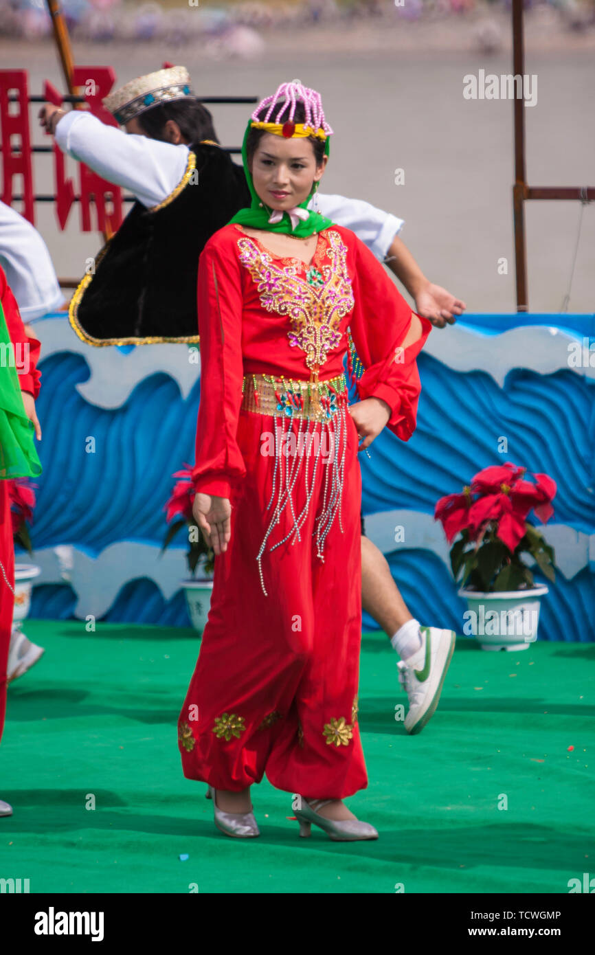 Salar song and dance Stock Photo - Alamy