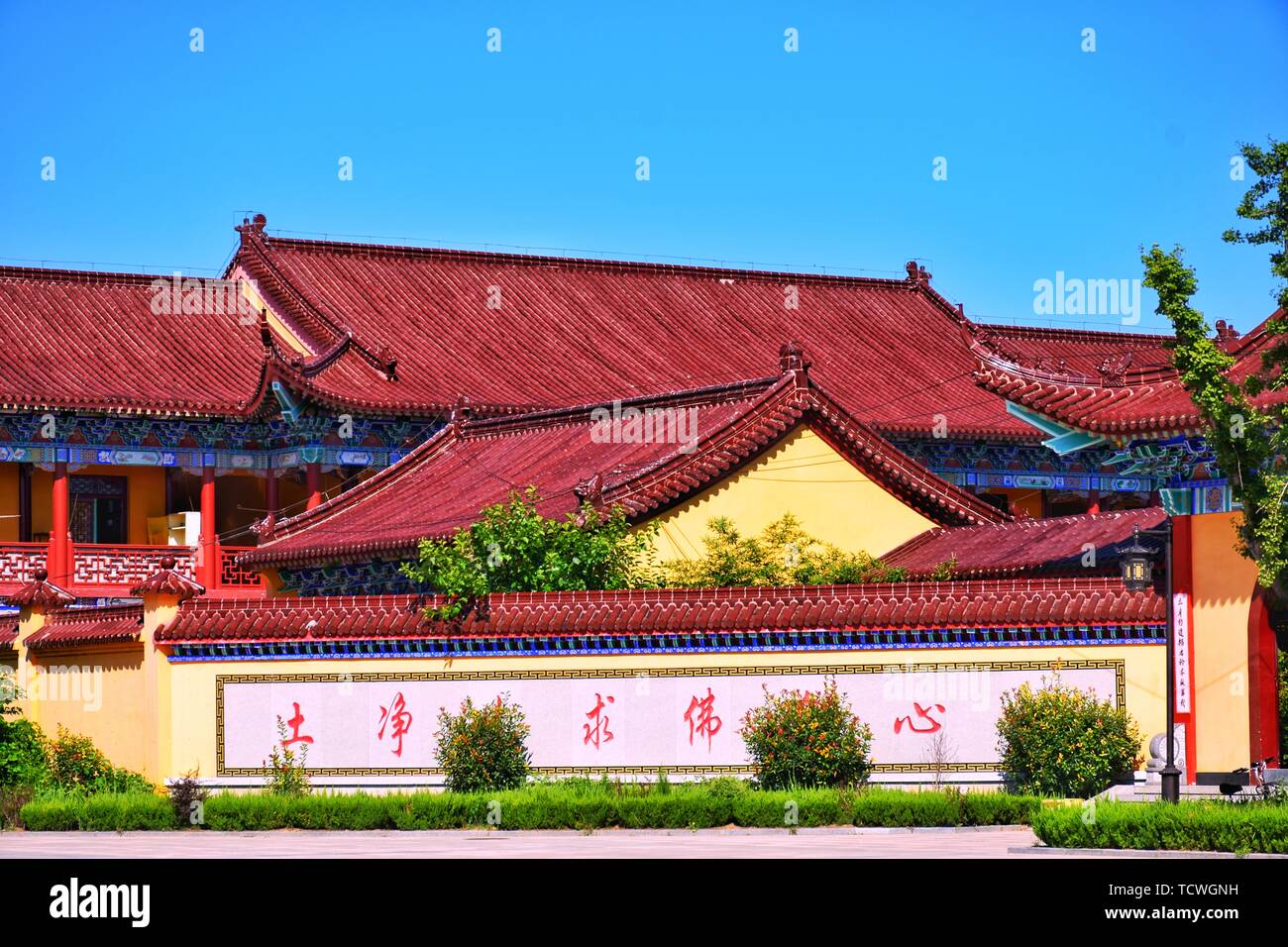 Ding Hui Temple scenery group Stock Photo - Alamy