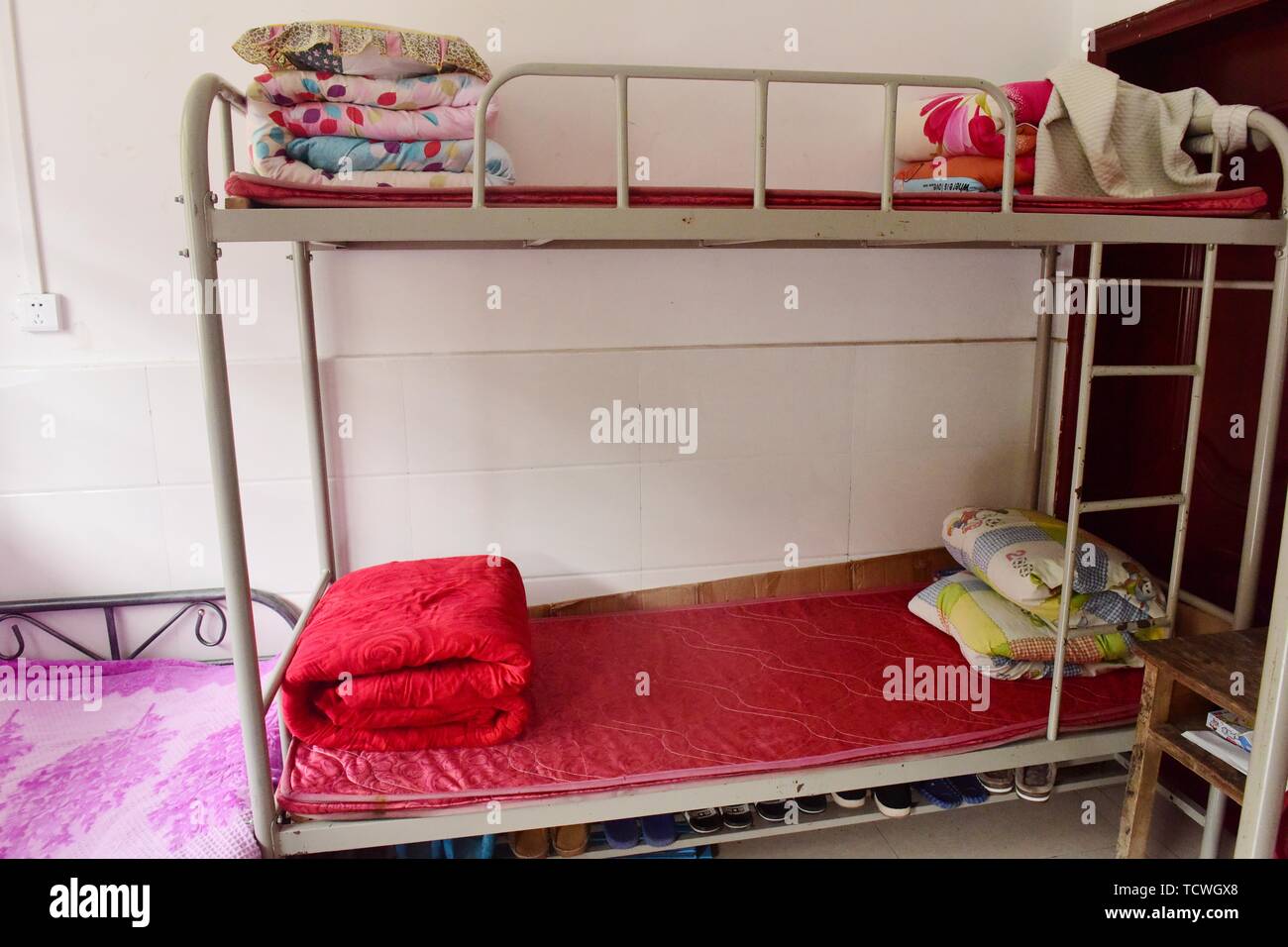 Rural primary school dormitory Stock Photo - Alamy
