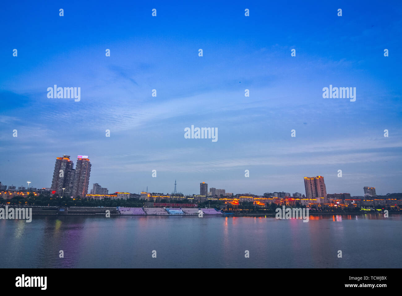 Neijiang city scenery Stock Photo - Alamy