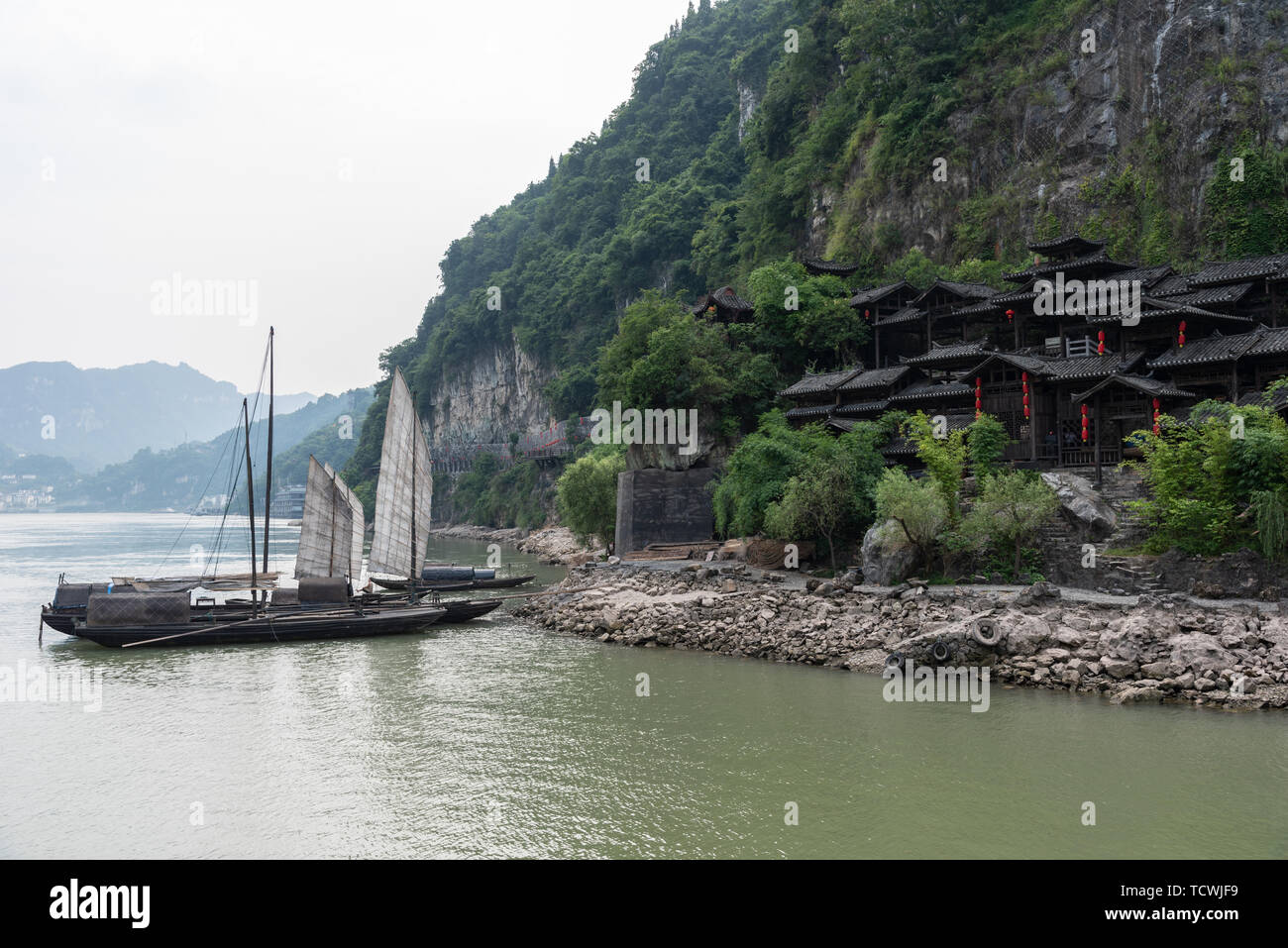 Three Gorges Dam scenery Stock Photo - Alamy