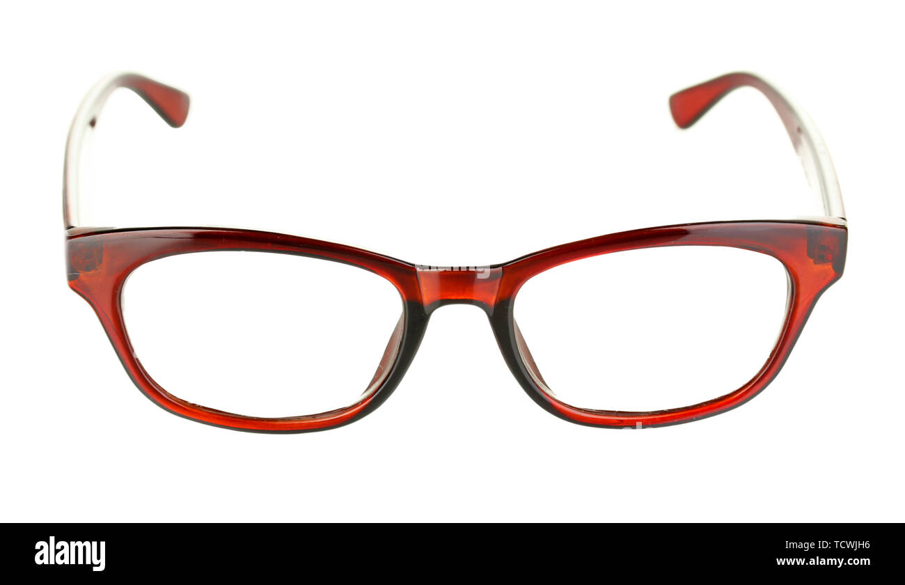 Beautiful glasses isolated on white Stock Photo - Alamy