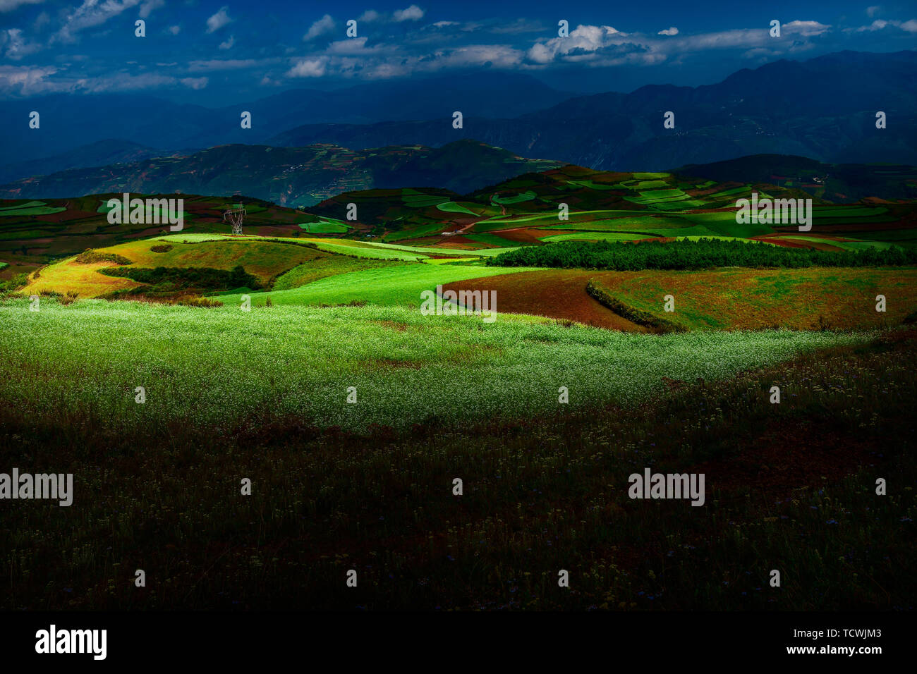 Red Land of Dongchuan, Yunnan Province Stock Photo - Alamy