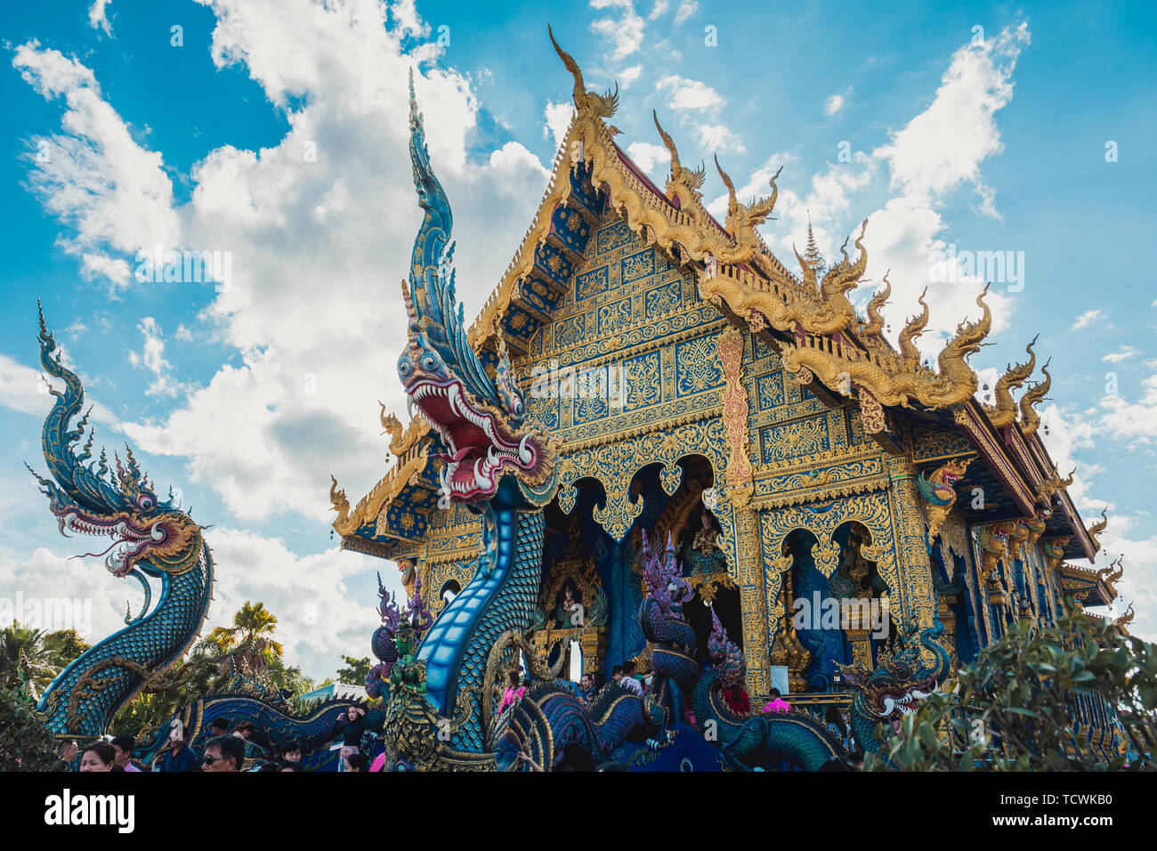 Chiang Rai Blue Temple, Thailand Stock Photo - Alamy