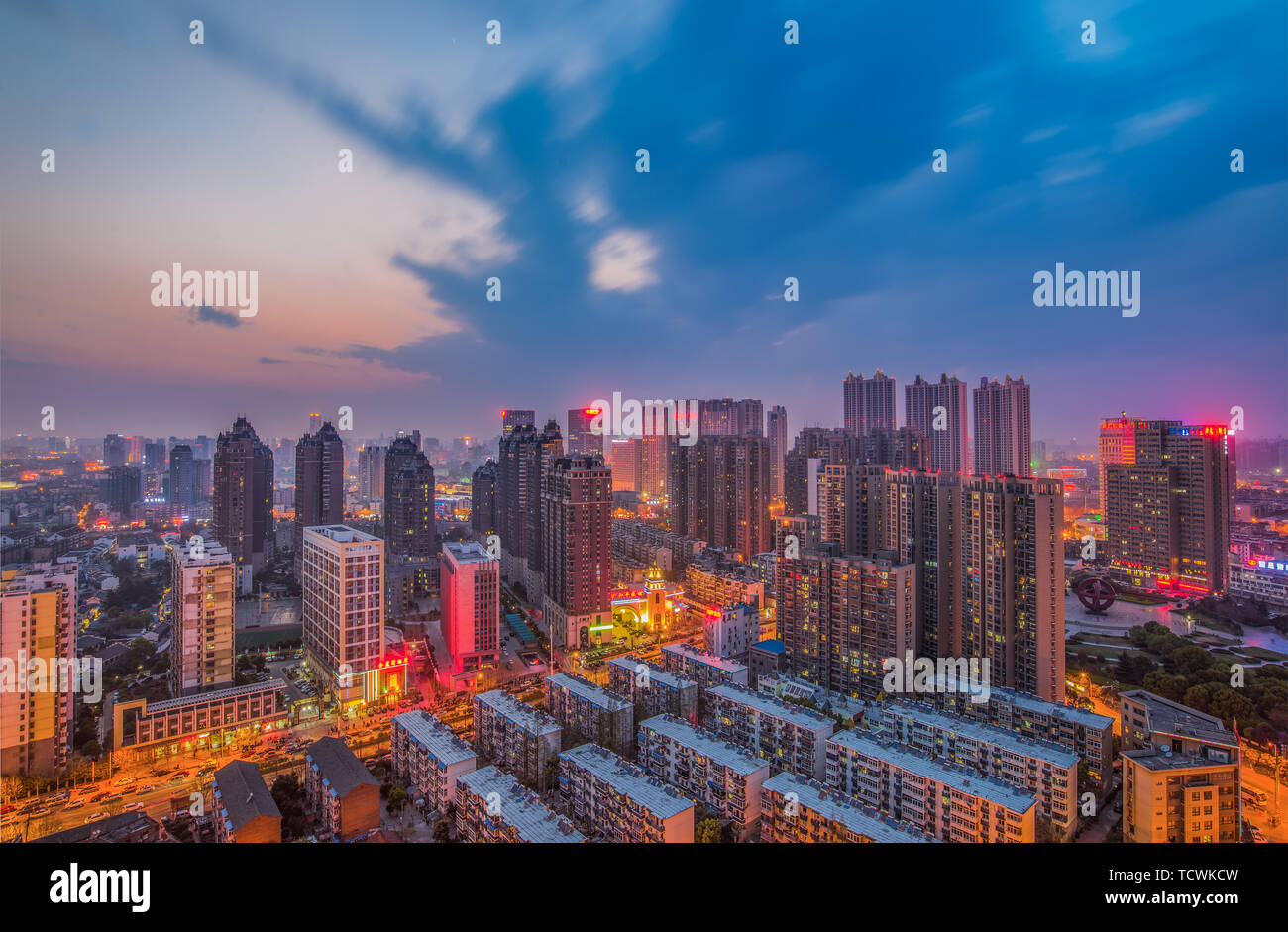 The clouds and tourist area of hefei hi-res stock photography and ...