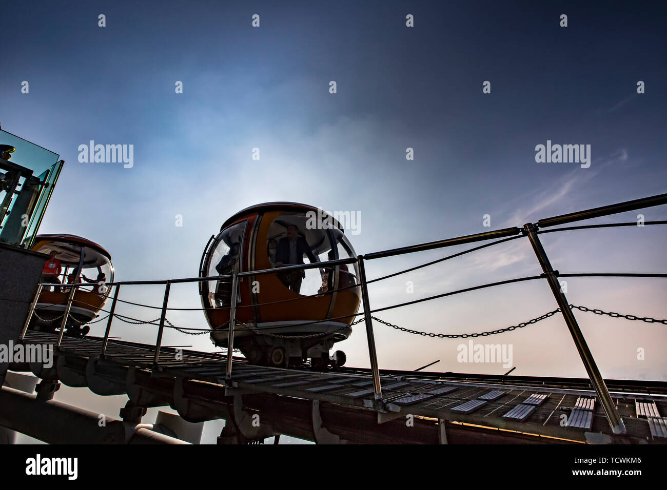 guangzhou tower, the ferris wheel Stock Photo - Alamy