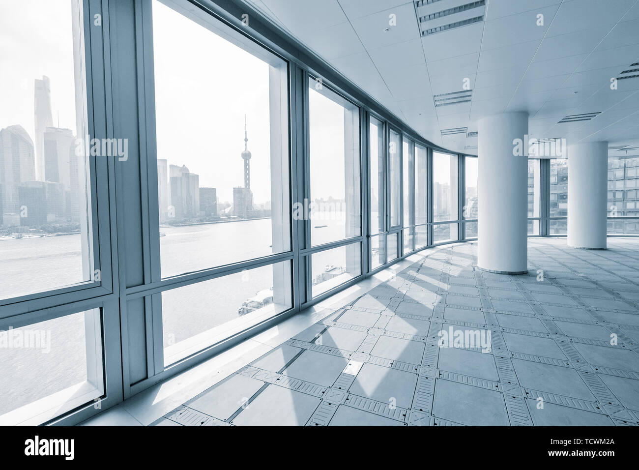 empty office room in modern office buildings Stock Photo - Alamy