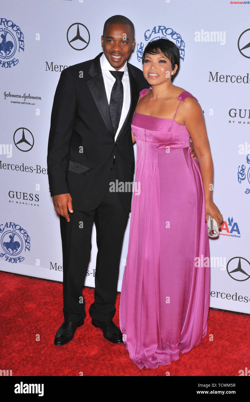 LOS ANGELES, CA. October 25, 2008: Tisha Campbell-Martin & husband ...