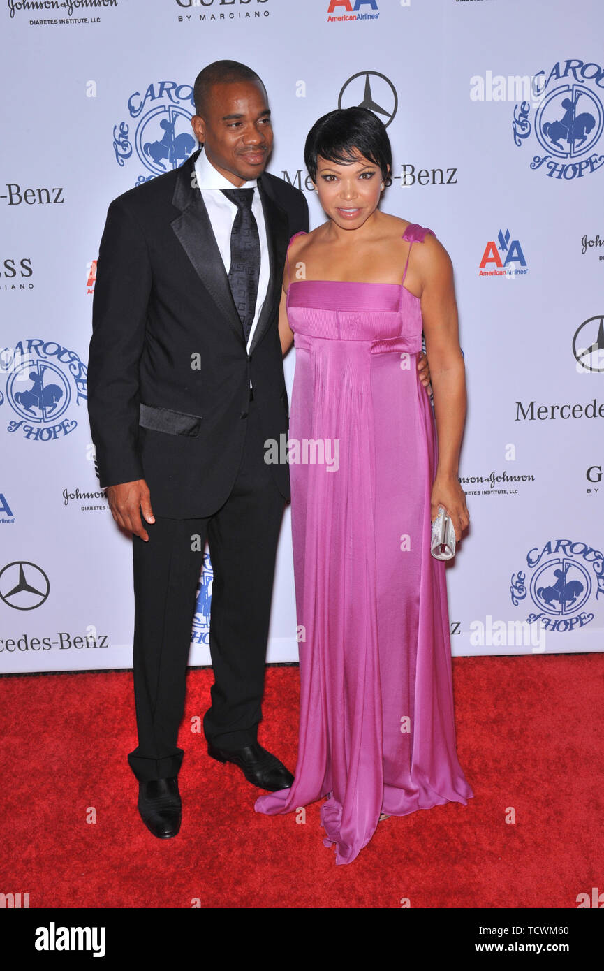 LOS ANGELES, CA. October 25, 2008: Tisha Campbell-Martin & husband ...