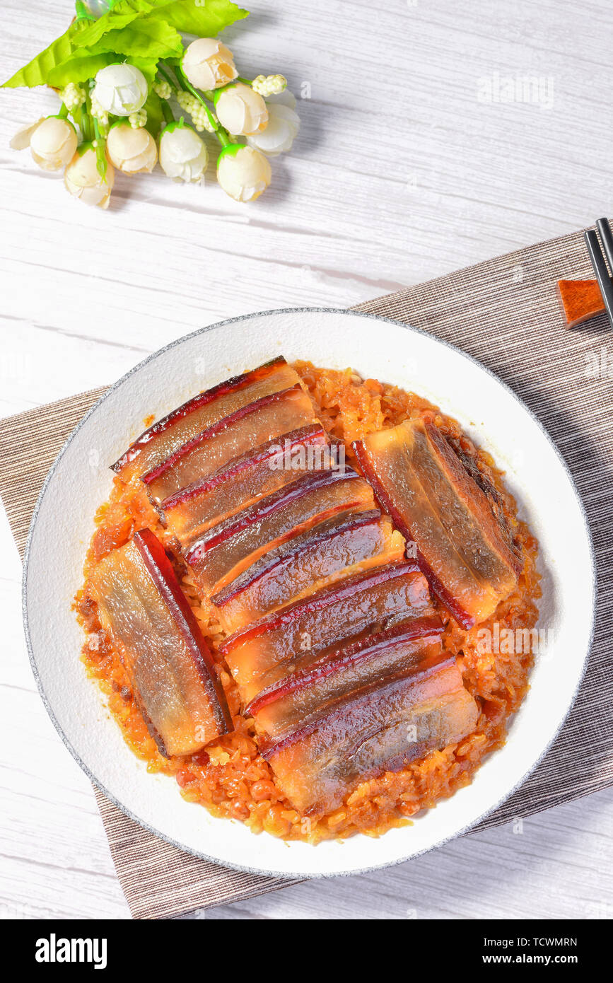 Sichuan cuisine buttoned meat HD picture Stock Photo - Alamy
