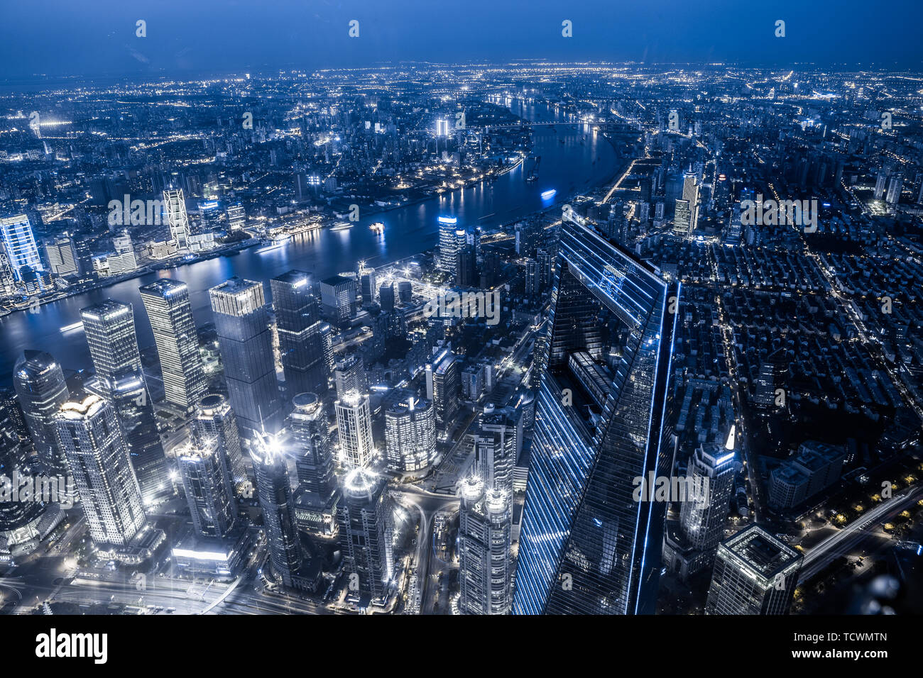 Shanghai lujiazui cbd night hi-res stock photography and images - Alamy