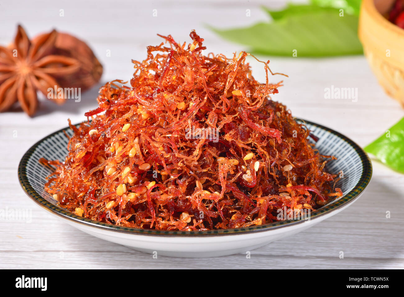 Spicy spiced lantern, shredded beef Stock Photo - Alamy