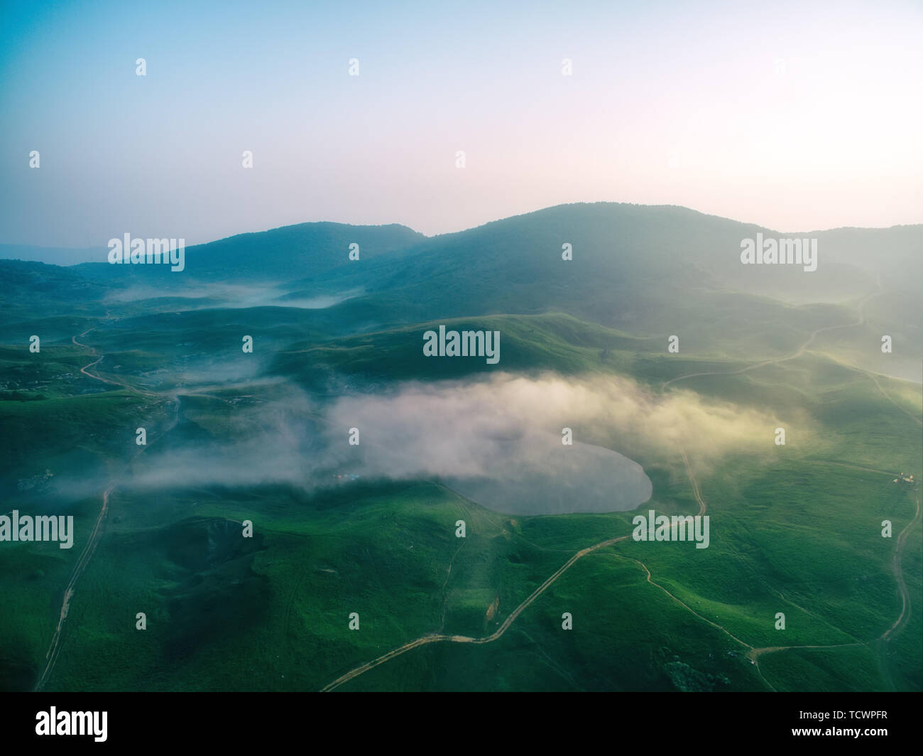 Aerial shooting prairie Stock Photo - Alamy