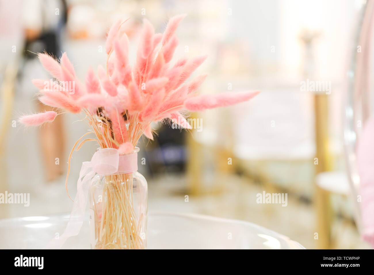 Pink Dairy Tea House Stock Photo - Alamy