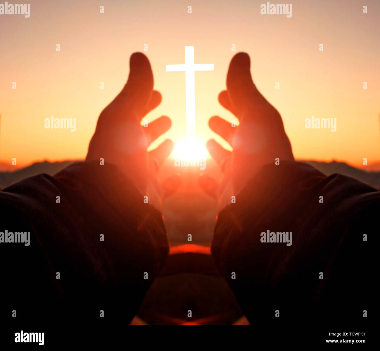 The hand of Christ Jesus Stock Photo - Alamy