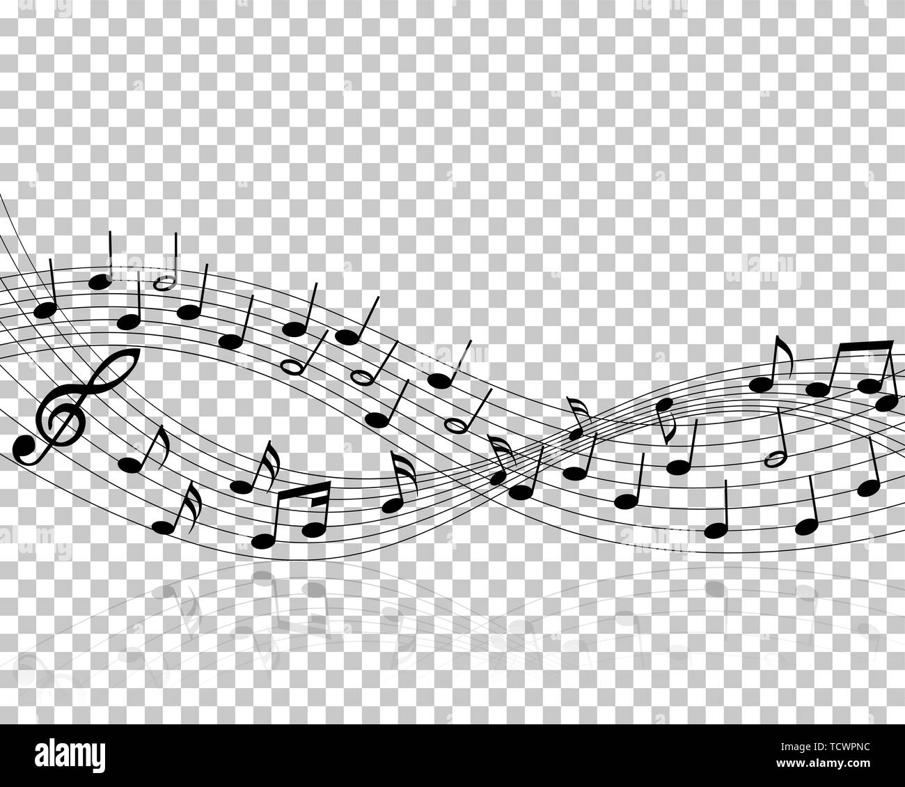 Vector Notes Design With Transparency Grid on Back. Vector Illustration ...