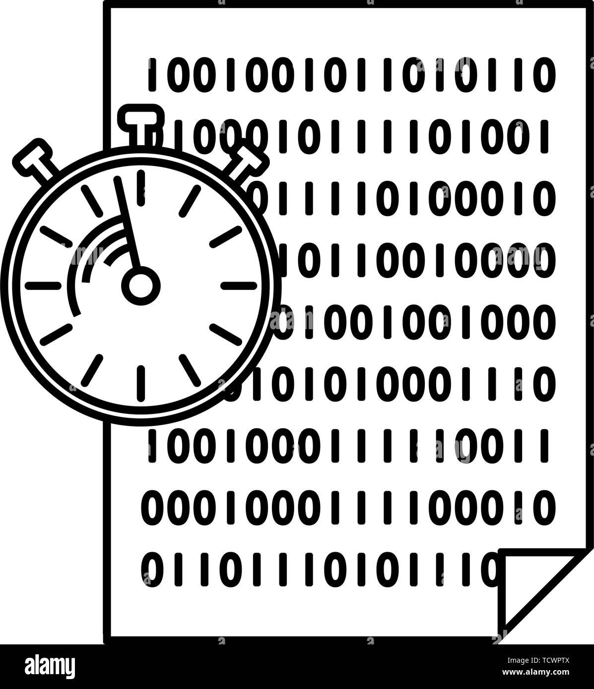 Fast Development Icon. Outline Simple Design. Vector Illustration Stock ...