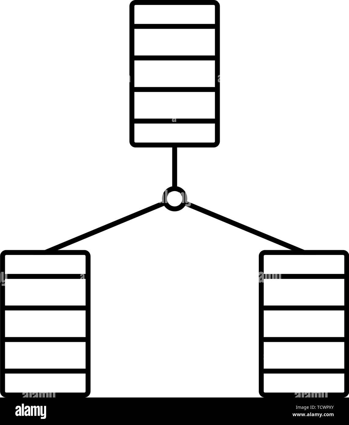 Database Icon. Outline Simple Design. Vector Illustration Stock Vector ...