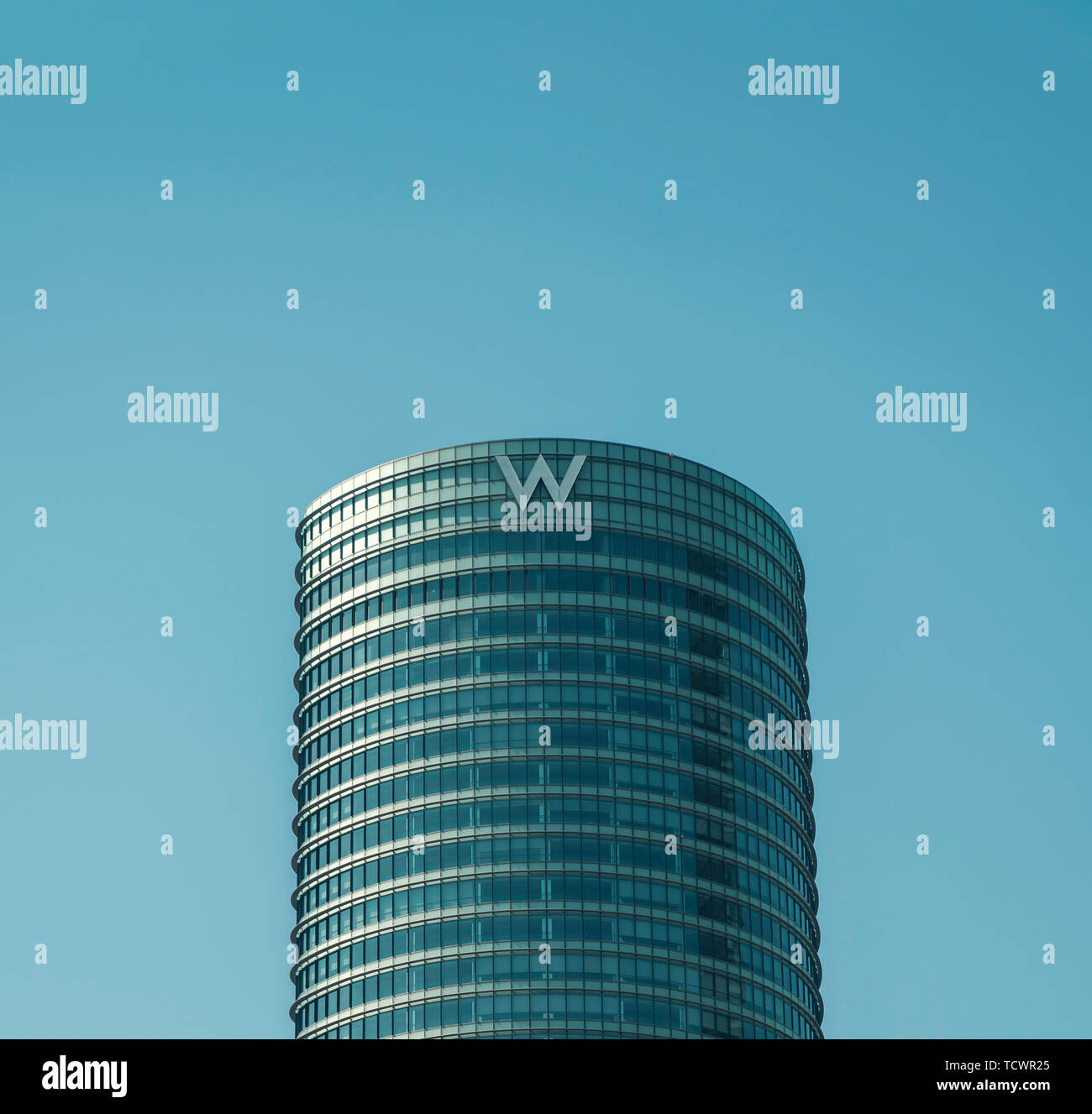 Skyline and city appearance and hotel in high rise building hi-res ...
