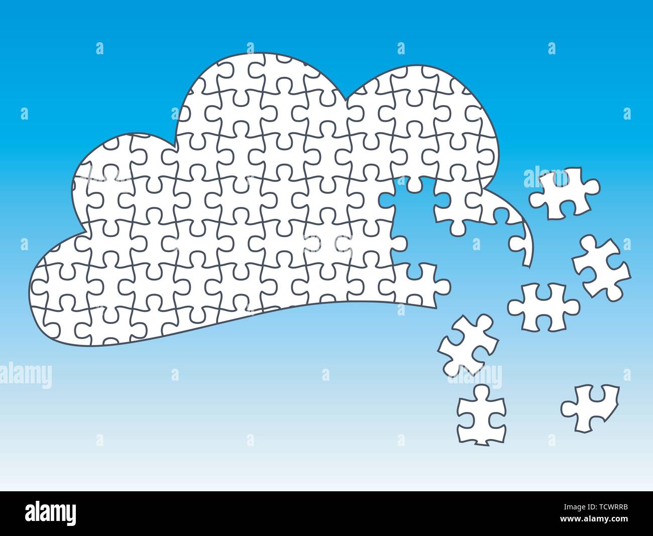 Jigsaw vector vectors hi-res stock photography and images - Alamy