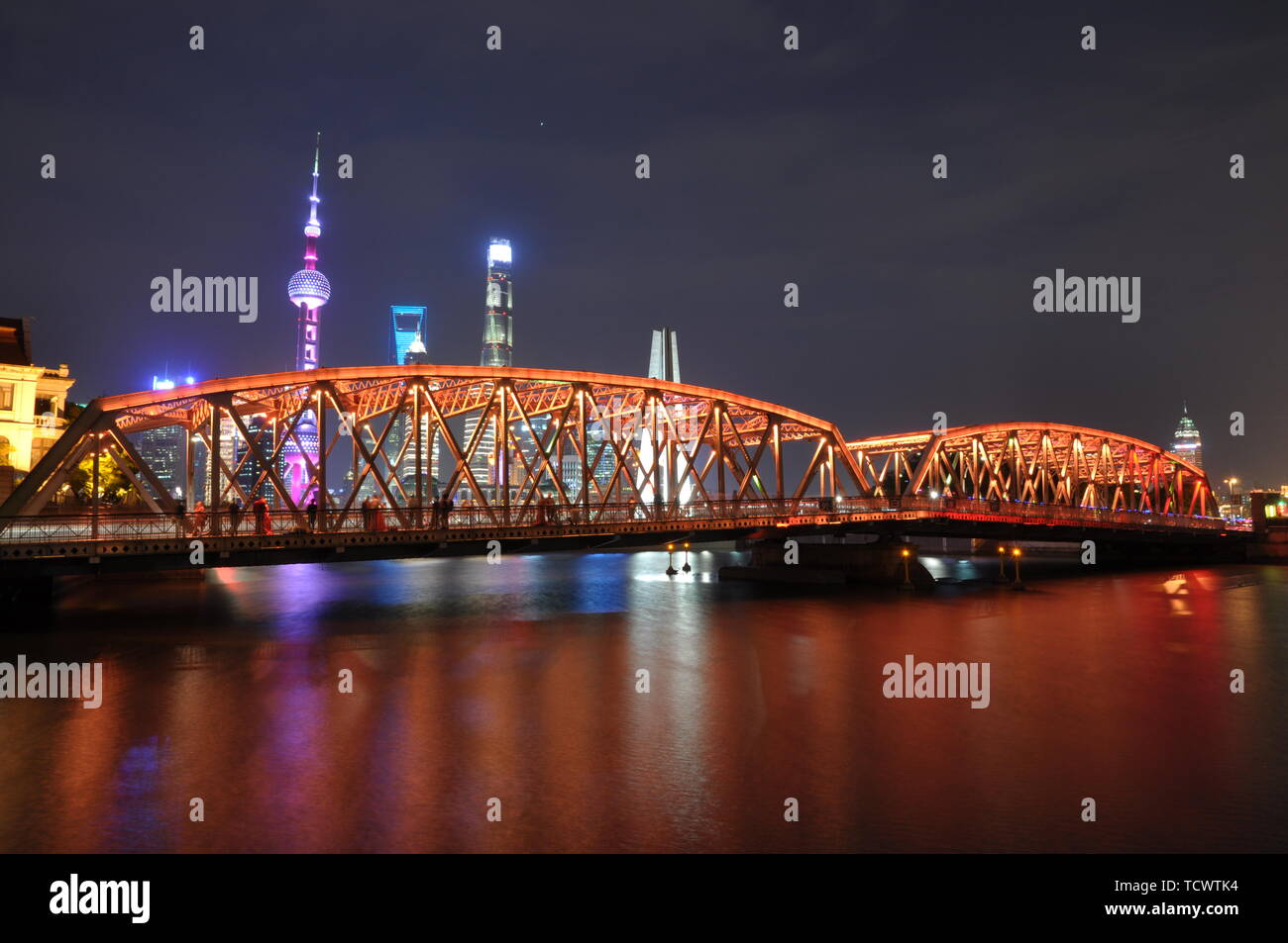 Night view of Shanghai city Stock Photo - Alamy