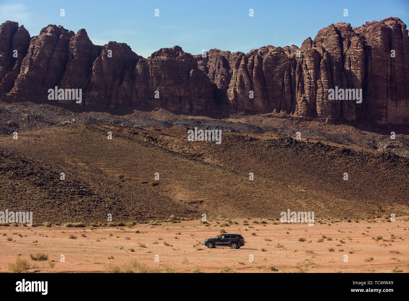 Jordan Wadi Ram Yadan geology, Middle East, Jordan, panorama, Yadan ...