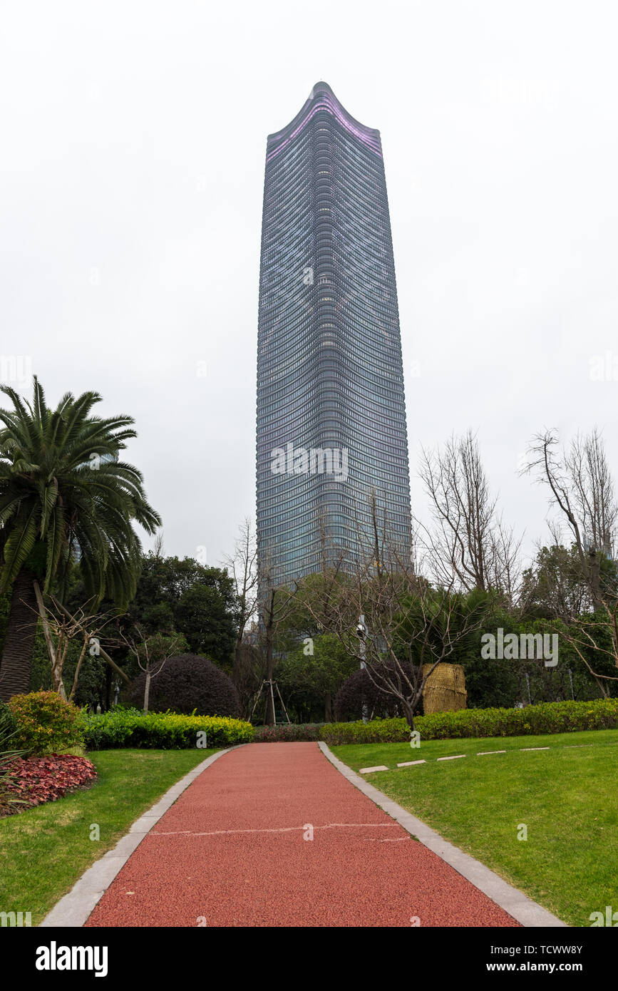 high-rise building at Magnolia Plaza in the North Bund of Shanghai ...