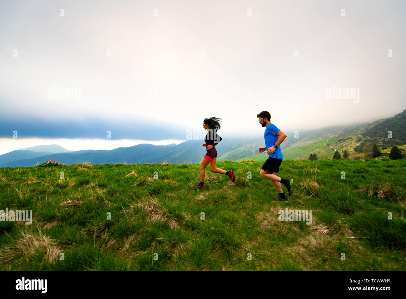 Athletes training at altitude hi-res stock photography and images - Alamy