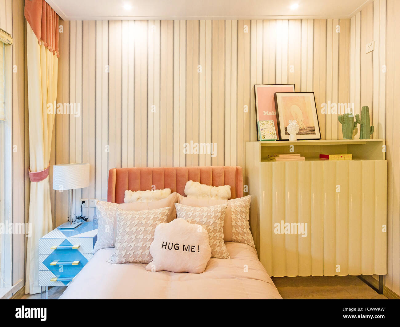 Bedroom, sleep, comfortable and comfortable rest environment, different ...