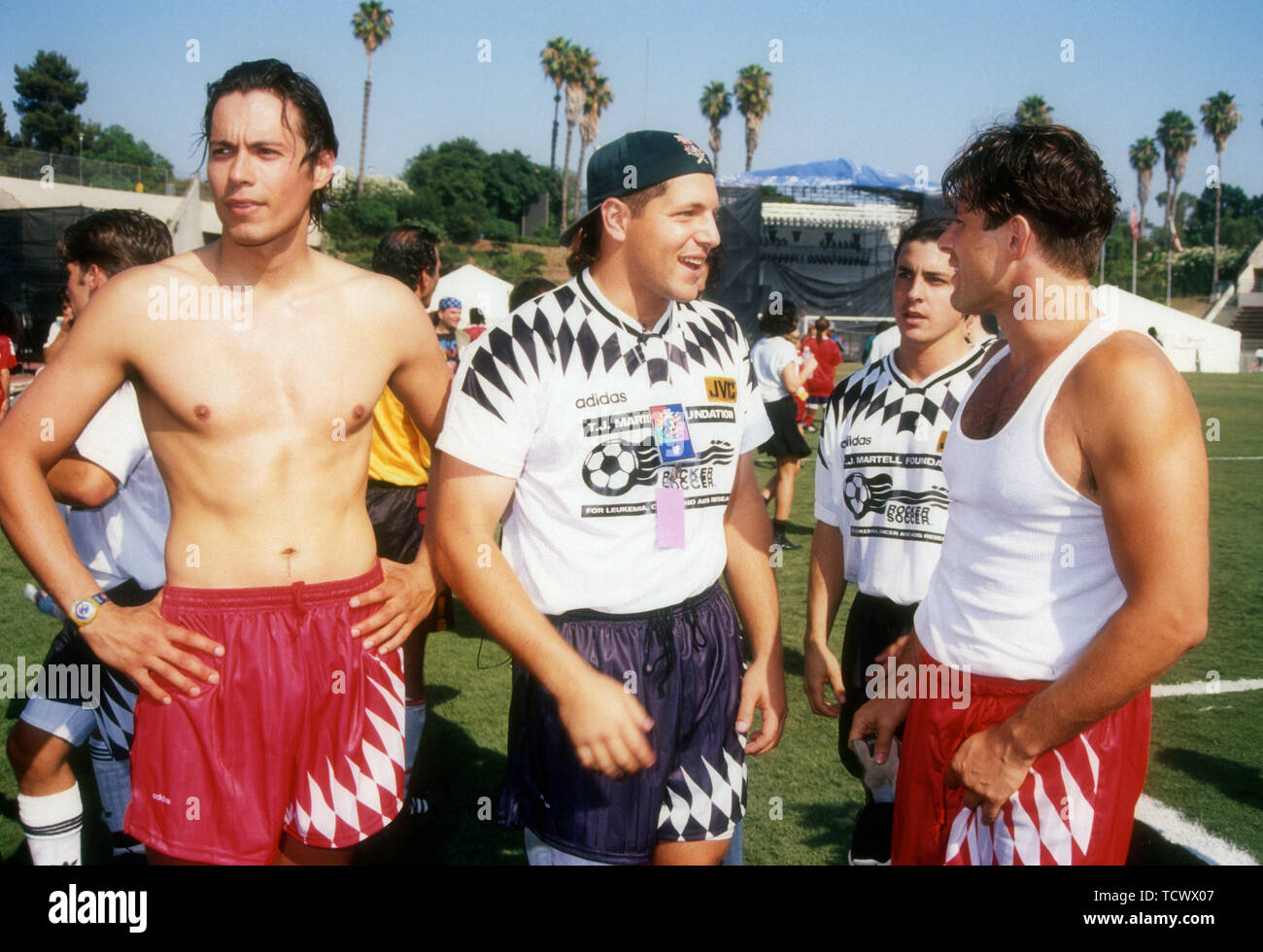 Los Angeles, California, USA 9th July 1994 Actor Danny Quinn, soccer ...