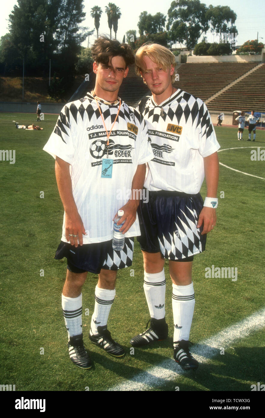 Los Angeles, California, USA 9th July 1994 Actor Mark David and actor ...