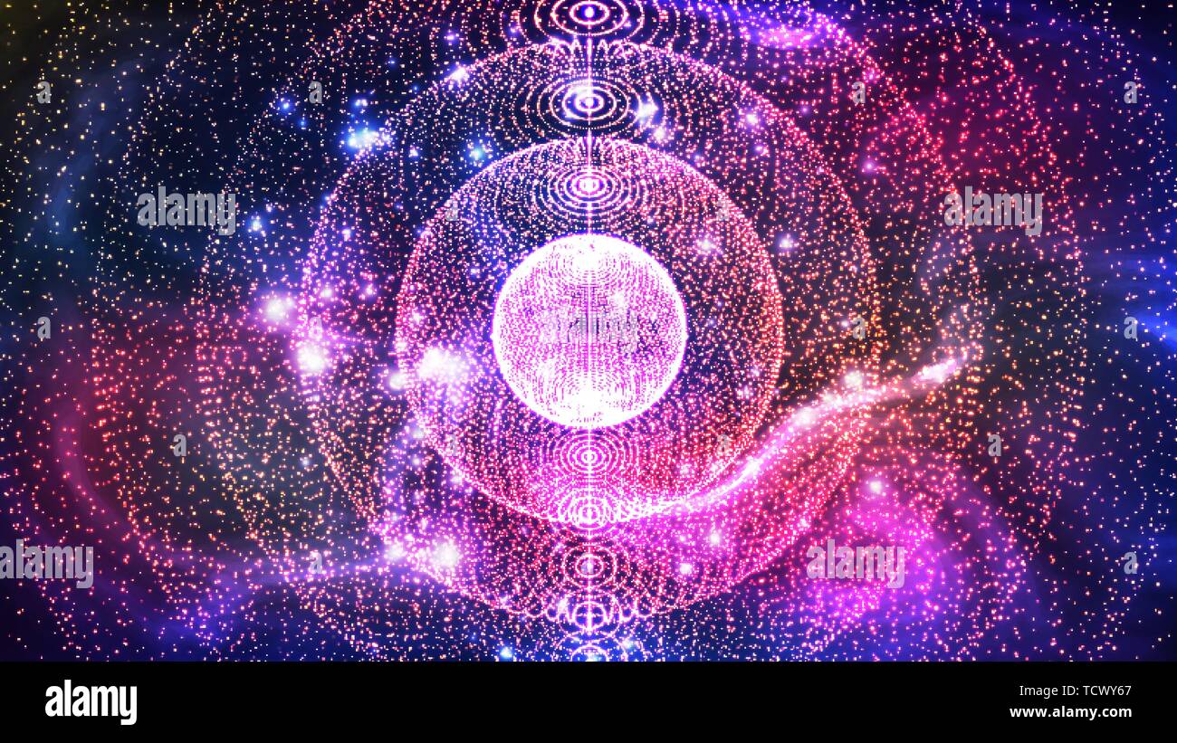 Abstract Deep Space Nebula Field With Stars Vector Stock Vector Image ...