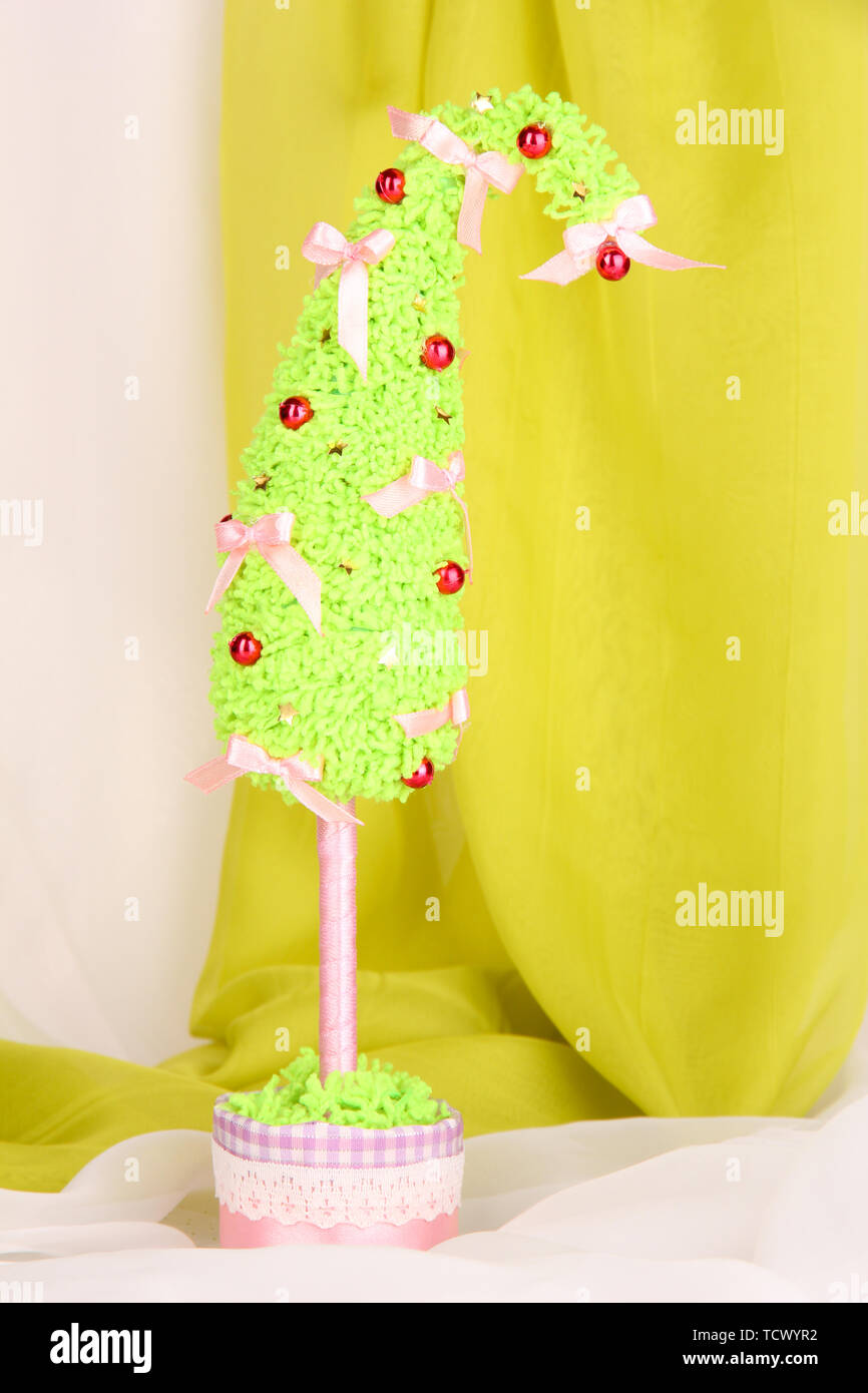 Christmas tree with curved tip Stock Photo - Alamy