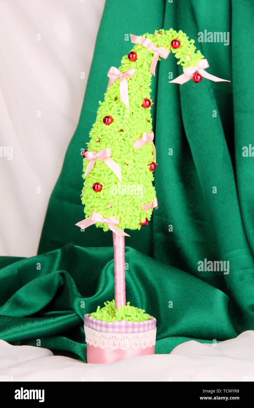Christmas tree with curved tip Stock Photo - Alamy