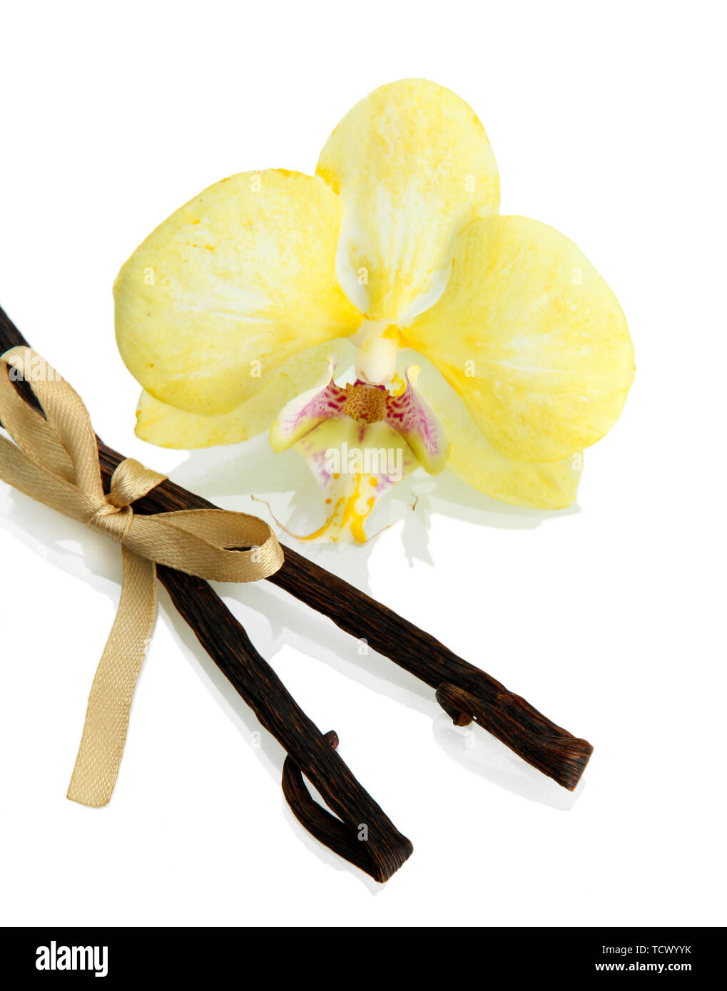 Vanilla pods and orchid flower hi-res stock photography and images - Alamy