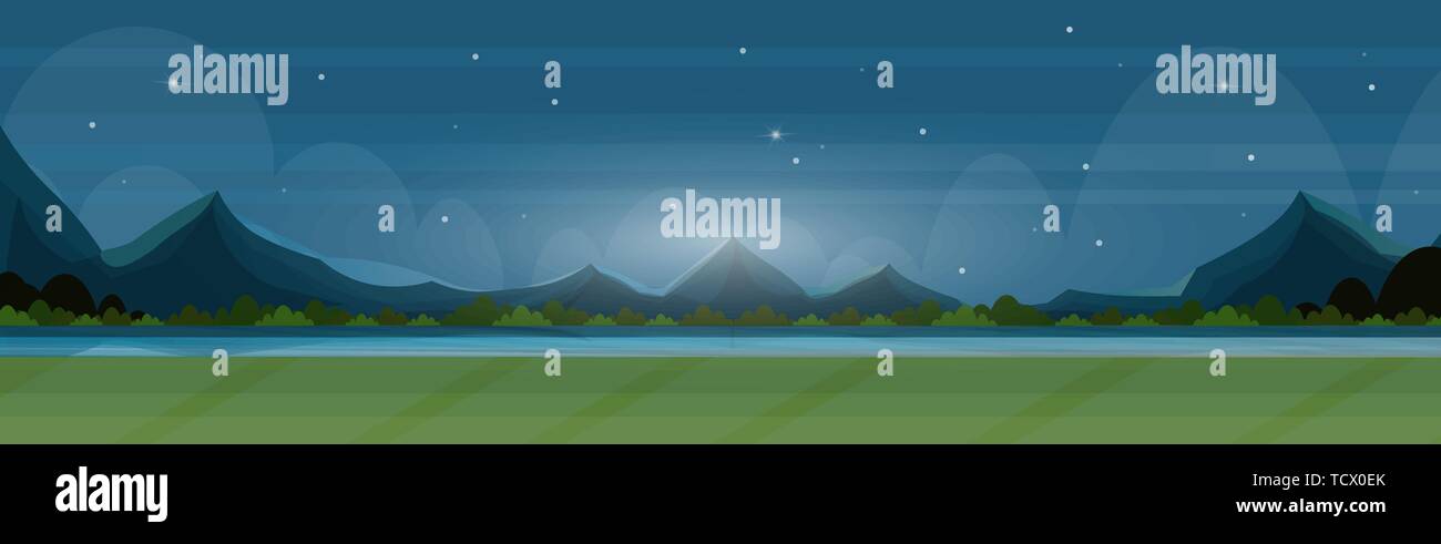 Beautiful amazing panoramic view Stock Vector Images - Alamy