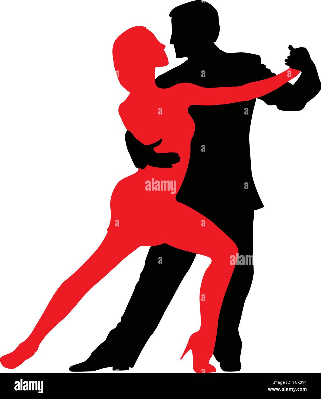 Ballroom Dancing Silhouette Tango