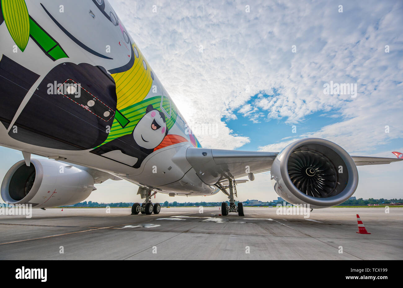 Sichuan Airlines Airbus A350 side Stock Photo - Alamy