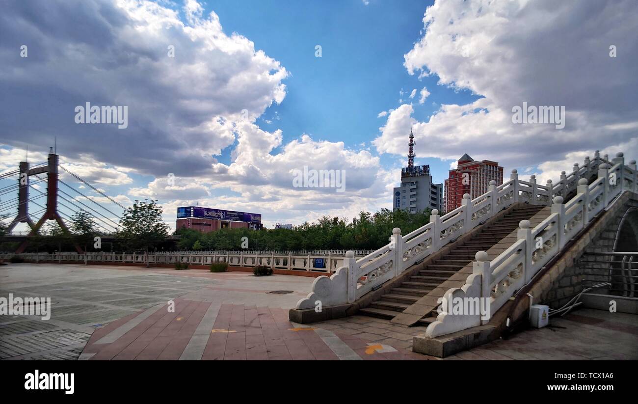 Landscape of the Karamay Stock Photo - Alamy