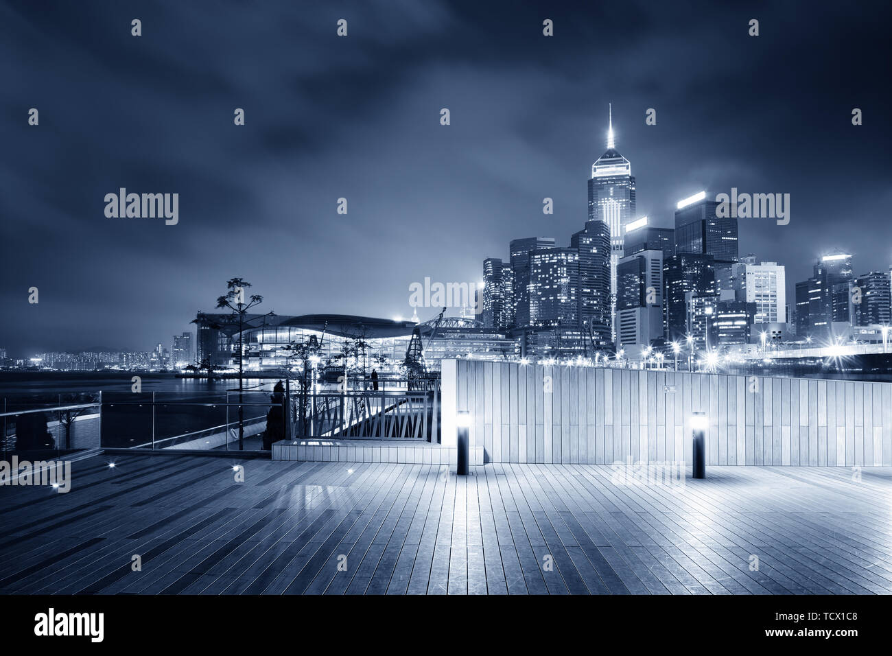 square with night modern building background Stock Photo - Alamy