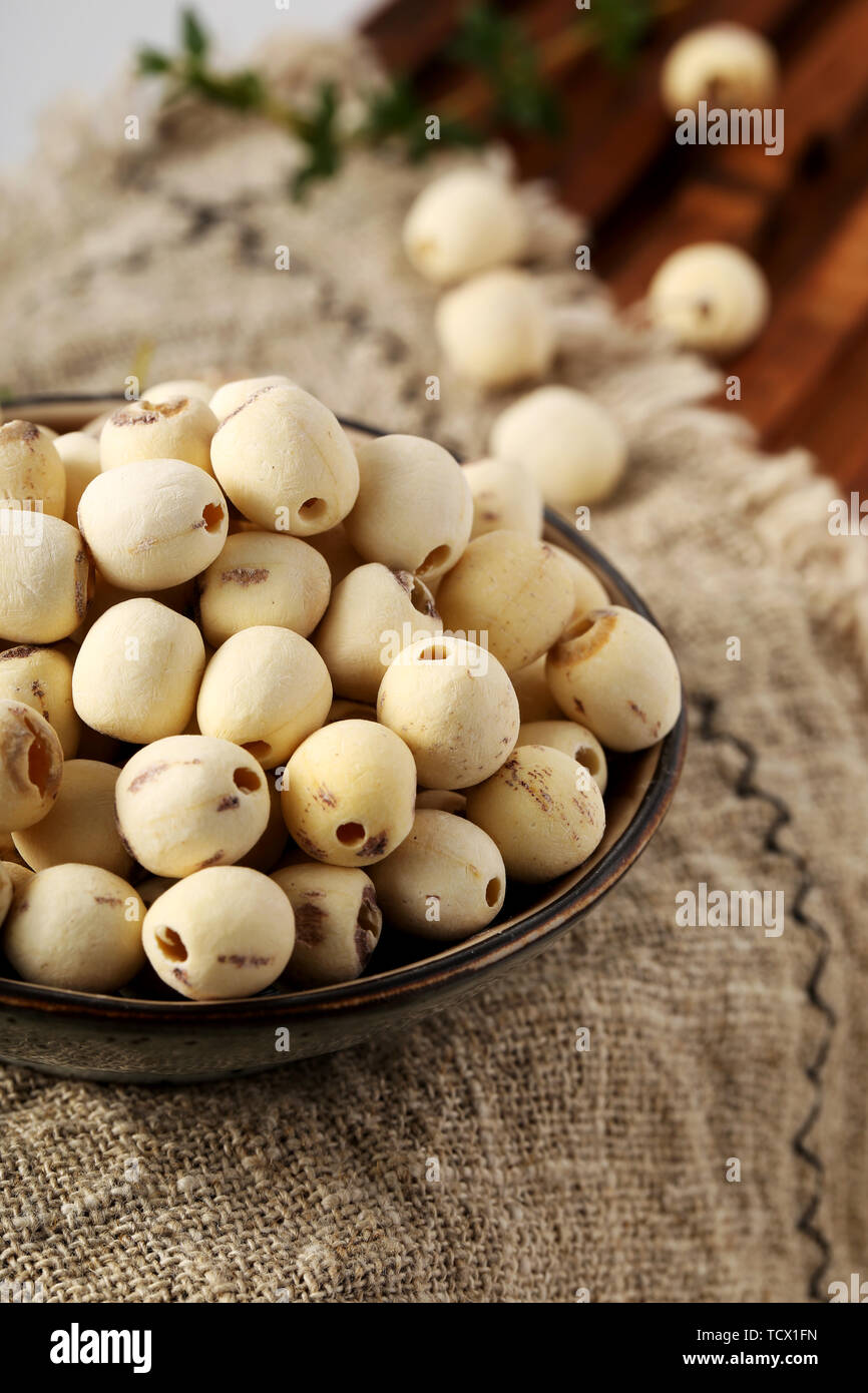 Lotus seed dry Stock Photo - Alamy