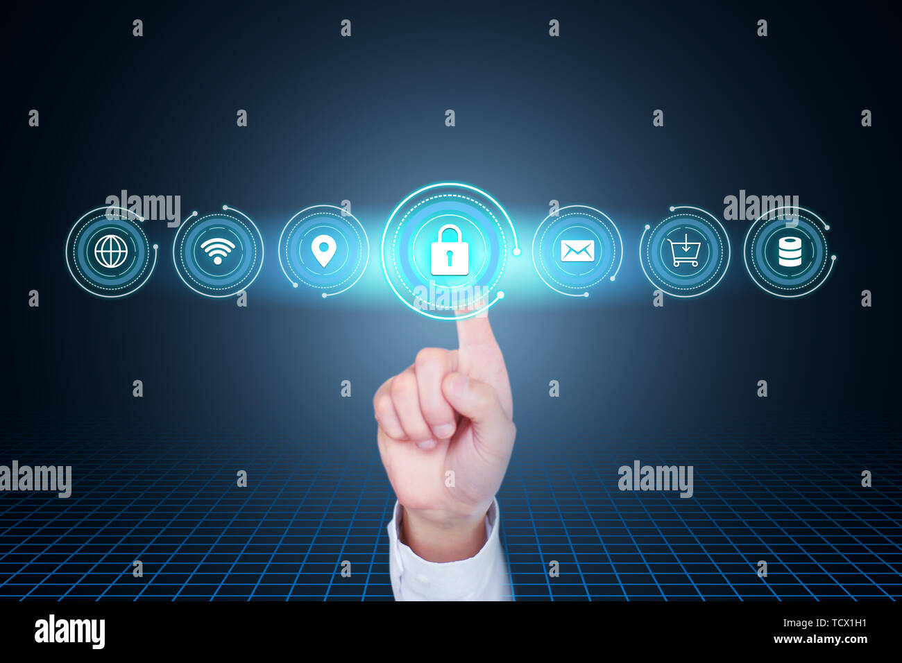 Data Protection Cyber Security Privacy Internet Technology Concept