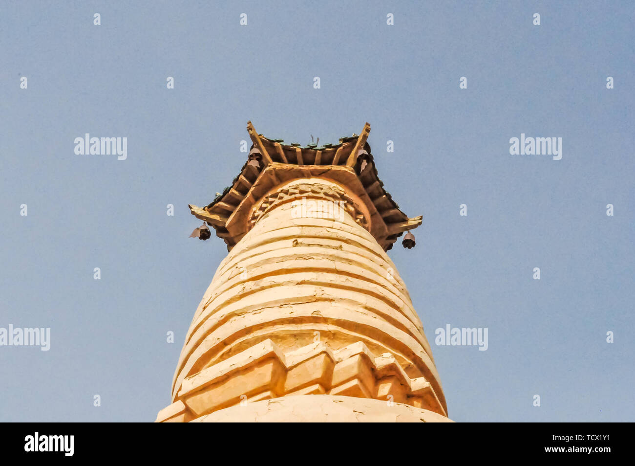 Baimata, the ancient city of Shazhou, Dunhuang, Gansu Province Stock ...